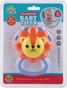 TEDDIES Chrastítko lev / Plast / 9 x 11 cm / od 0 měsíců
