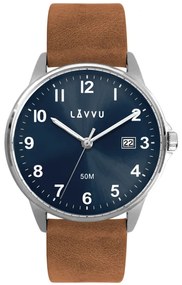 Hnědo-modré hodinky LAVVU GÖTEBORG LWM0111