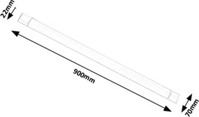 Rabalux Bílé LED svítidlo pod kuchyňskou linku Batten Light 90cm 30W 1452
