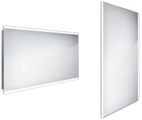 Nimco Zrcadla - Zrcadlo s LED osvětlením, 120x70 cm, hliník ZP 12006