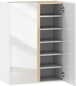 HOMCOM botník s funkcí tichého dovírání, 6stupňový design bez úchytek, pojme až 18 párů, pro chodbu, vstupní halu, dřevo, bílá