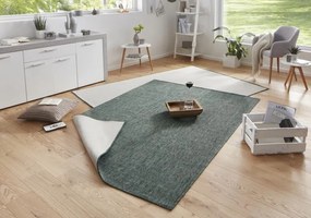 NORTHRUGS - Hanse Home koberce Kusový koberec Twin-Wendeteppiche 103095 grün creme ROZMĚR: 80x350