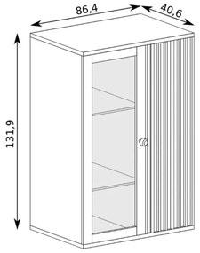 Obývací stěna se skříní CALI | 3 díly + ČERNÉ NOHY | 333,5 cm | sestava F | artisan