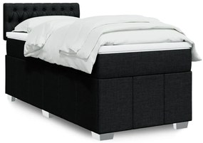 Box spring postel s matrací černá 80 x 200 cm textil 3289204