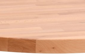 Stolní deska Ø 90 x 1,5 cm kulatá masivní bukové dřevo - Default Title