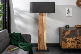 Moderní stojací lampa - Organic, ořech - černý | BIANO