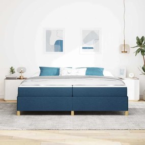 Rám postele Modrá 200 x 200 cm textil 3398968