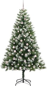 Umělý vánoční stromeček s umělým sněhem 300 LED Teplá bílá 3395453