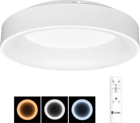 Ecolite Bílé LED stropní/nástěnné svítidlo kulaté 40W s DO WMKL01R-40W/LED-BI
