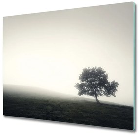 Skleněná krájecí deska Osamělý strom 60x52 cm