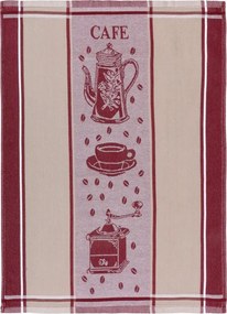 Bellatex Kuchyňská utěrka 1 ks Červená 50x70 cm