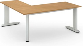 Rohový kancelářský stůl PRIMO FLEXIBLE, 180x180 cm, buk
