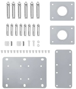vidaXL Marketos Zatahovací boční markýza / zástěna červená 120 x 1000 cm