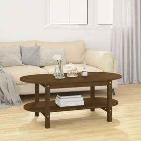 Konferenční stolek medově hnědý 110x55x45 cm masivní borovice