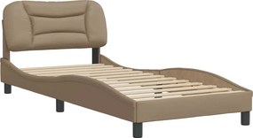 Rám postele bez matrace Hvar cappuccino 90x200 cm umělá kůže 3207978