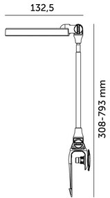LED Interiérová lampa pro pěstování rostlin LED/10W/5V 3200K