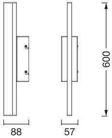 Osram -LED Stmívatelné osvětlení zrcadla ORBIS MIRROR LED/10W/230V 60 cm IP44