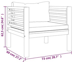 vidaXL Marketos 7dílná zahradní sedací souprava s poduškami masivní akácie