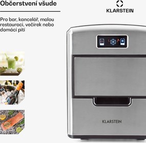 Klarstein Metropolitan, výrobník ledu, 12 kg/24 h, digitální displej