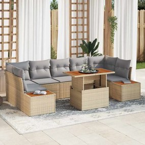 Sada zahradních pohovek 8 ks Beige a šedá 3350047