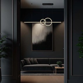 LED Solution Černé závěsné LED svítidlo designové 91,5cm 15W 6935