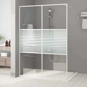 vidaXL Sprchová zástěna walk-in 140 x 195 cm čiré ESG sklo [152149] Barva: Bílá