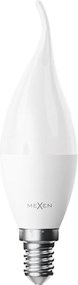 Mexen Nova, LED žárovka plamen E14, C37, 8W, Neutrální - 4000K, 840 lm - L106-E14-0840-01