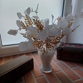 Vánoční přízdoba zlatá větvička, 99 × 36 cm, PVC