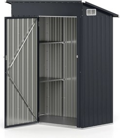 Costway Přístřešek na nářadí zahradní přístřešek z pozinkovaného kovu s 2