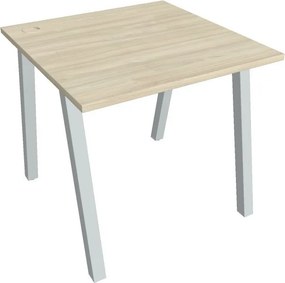 Kancelářský pracovní stůl Hobis USA 800, bílá RAL 9016, deskaakát