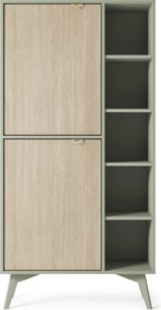 PSK Regál NATURAL, Eukalyptus/Scandi 80 cm