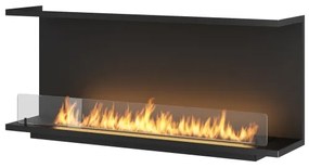 InFire - Vestavěný BIO krb 120x50 cm 3kW černá