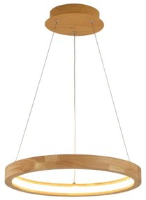 Brilagi - LED Lustr na lanku UMEA WOOD LED/30W/230V pr. 40 cm kaučukovník