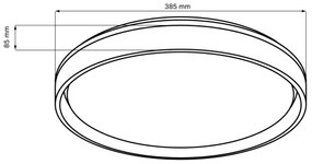 LED Stmívatelné koupelnové stropní svítidlo ELIZA LED/48W/230V IP44 + DO