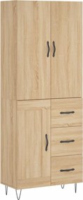 Skříň highboard dub sonoma 69,5 x 34 x 180 cm kompozitní dřevo 3198108
