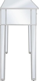 vidaXL Zrcadlový konzolový stolek z MDF a skla 106,5 x 38 x 76,5 cm [246660]
