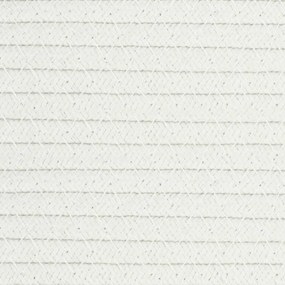 Koš na prádlo hnědý a bílý Ø 55 x 36 cm bavlna - Default Title