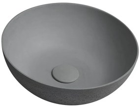 Sapho Sapho, FORMIGO betonové umyvadlo na desku, primer 39cm, šedá, FG317