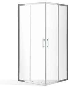 Roltechnik Outlet Čtvercový sprchový kout OBS2 Varianta: rozměry: 80x80 cm - (OBS2/80x80 - 4000703), Barva profilů a typ výplně: profily: brillant, výplň: transparent