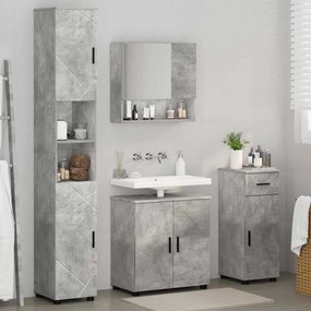 Sada koupelnového nábytku 4 ks Betonově šedá 61 x 35 x 64 cm 3392976