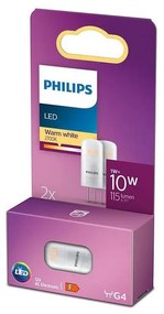 Philips | SADA 2x LED Žárovka Philips G4/1W/12V 2700K | P5558