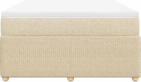 Box spring postel s matrací krémová 140x200 cm textil 3285579