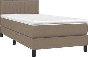 Box spring postel s matrací taupe 80x200 cm textil 3140173