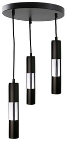 Namat Lustr na lanku MAGNUMA 3xGU10/50W/230V černá/lesklý chrom 1262/22