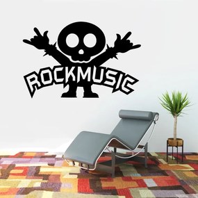 Rockmusic rokér - vinylová samolepka na zeď 100x64cm