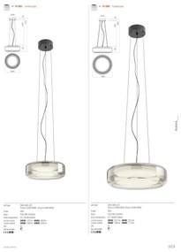 Redo 01-3592 - LED Lustr na lanku SOLERA LED/36W/230V pr.45 cm CRI 93 3000/4000K