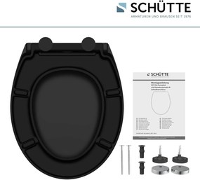 Eisl Sanitär WC prkénko Duroplast Soft Close Schwarz 82410