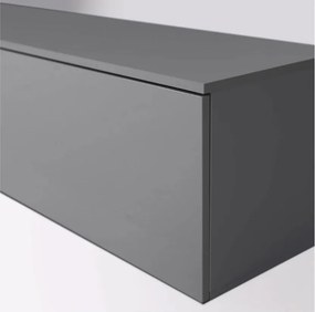 TV stolek 2,4 šedý lávový lesk Legs Box