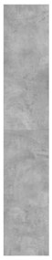 Botník se 4 výklopnými zásuvkami betonově šedý 80x34x187,5 cm - Default Title
