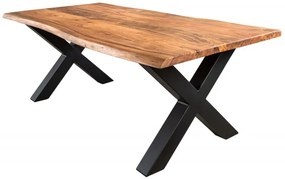 Noble Home Přírodní dřevěný konferenční stolek Mammut 120 cm